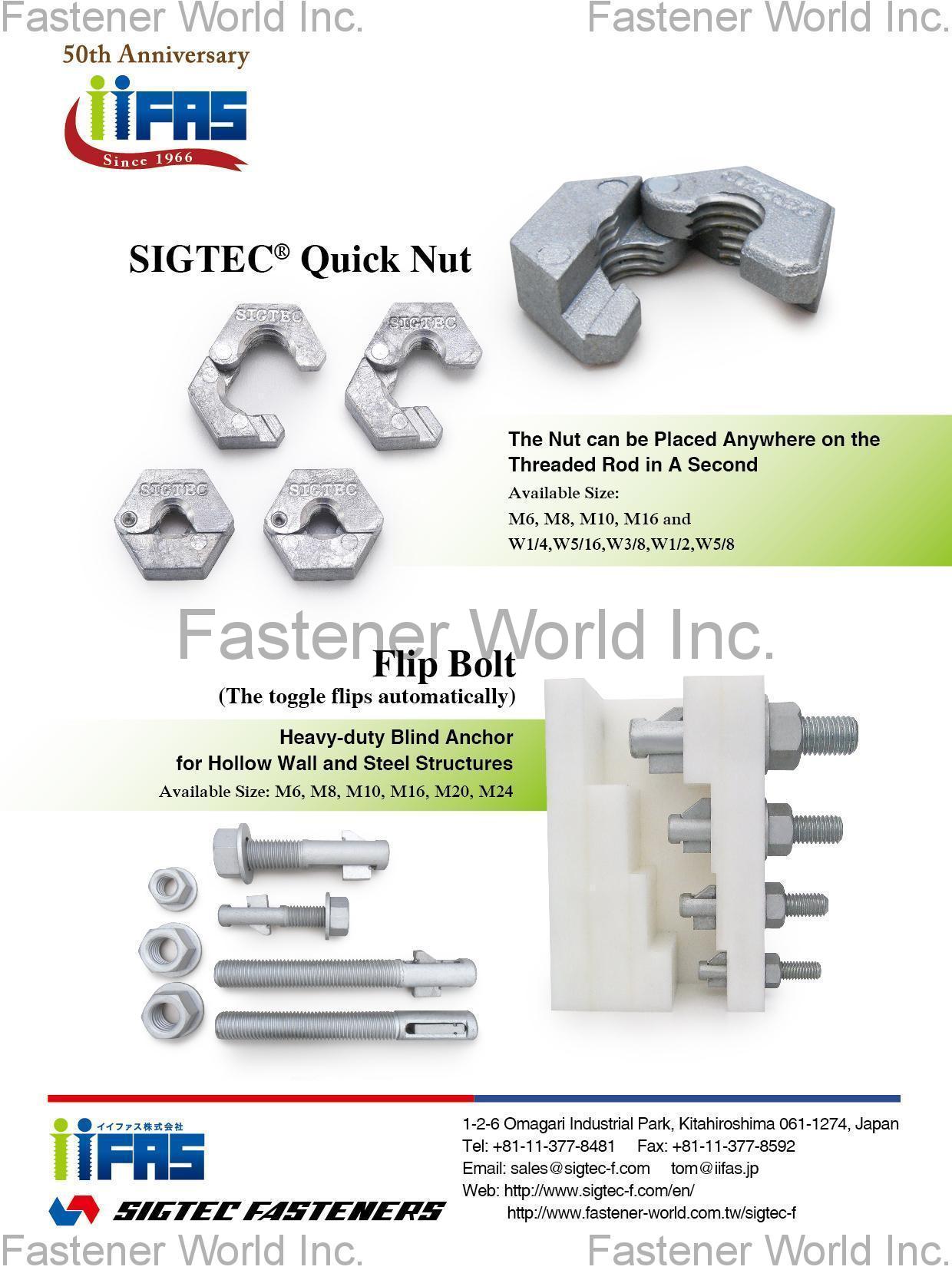 Sigtec Fasteners股份有限公司 / SIGTEC FASTENERS INC.