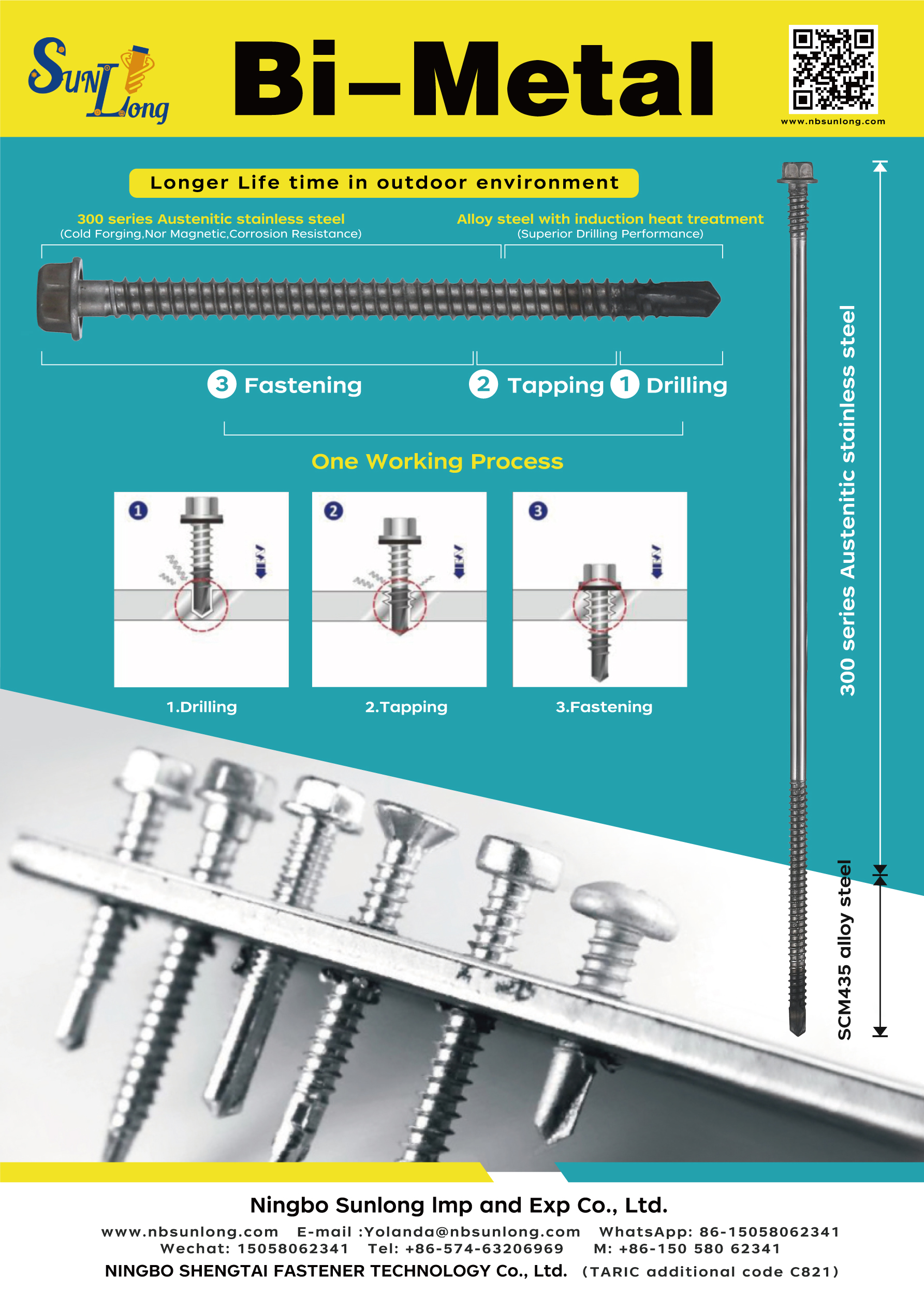 seller information : Bi Metal Screw, Welding Screw